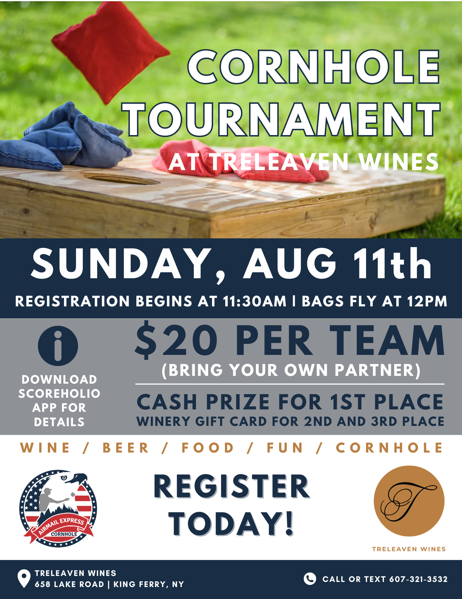Cornhole Tournament at Treleaven Wines - Treleaven Wines