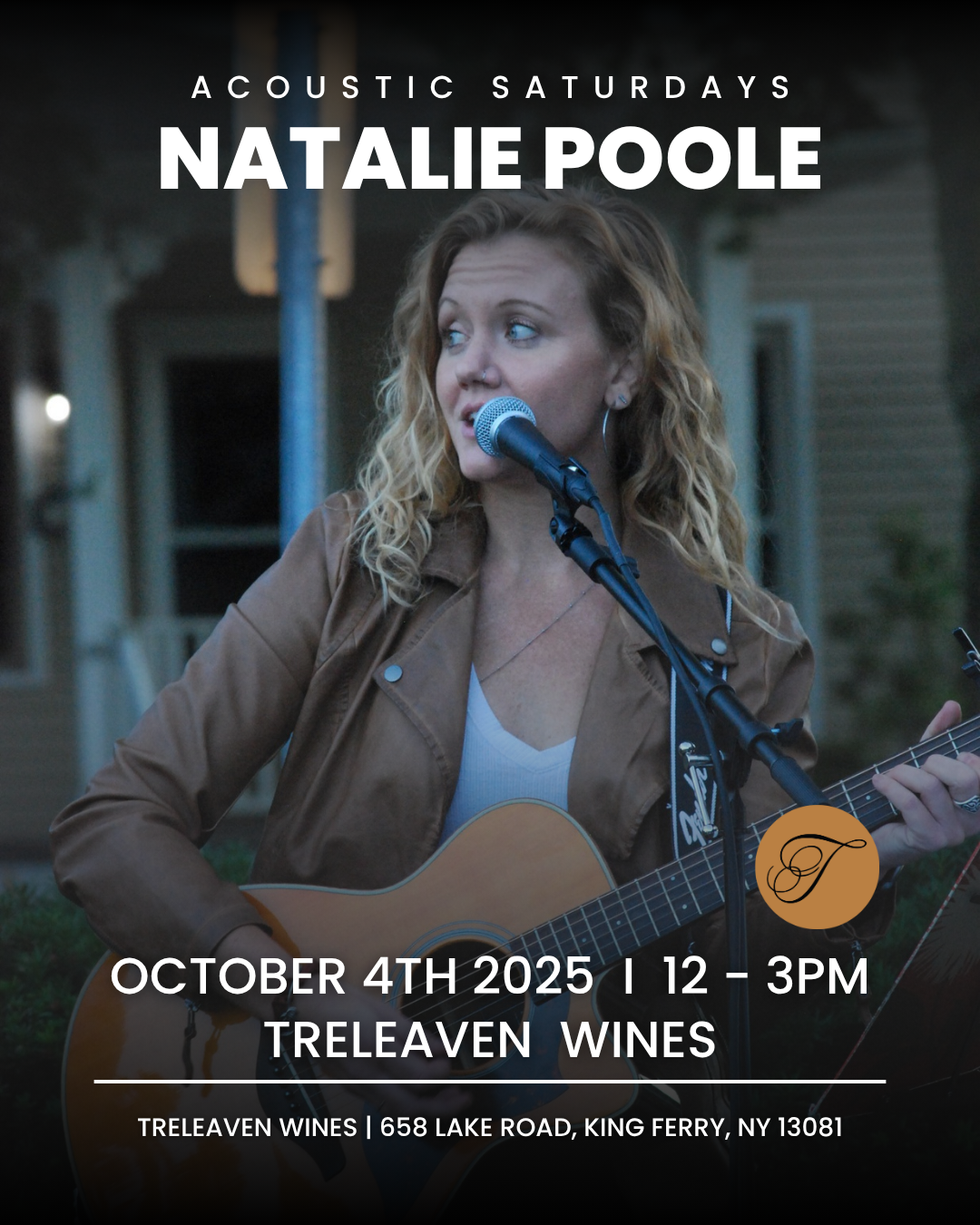 Acoustic Saturdays featuring Natalie Poole - Treleaven Wines
